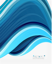 Abstract realistic solid wave background Vector Image