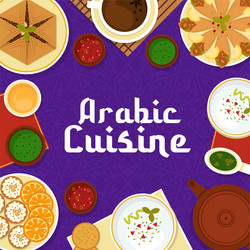Arabic food icons set Royalty Free Vector Image