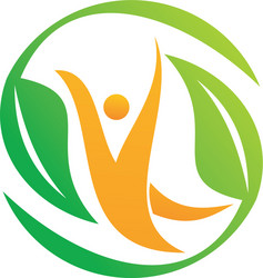 Health together logo design template Royalty Free Vector