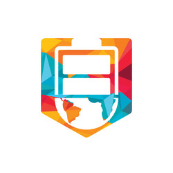 Global energy logo design template Royalty Free Vector Image