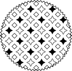 Isolated pattern circle design Royalty Free Vector Image