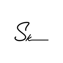 Letter Sk Logo Vector Images (over 2,400)