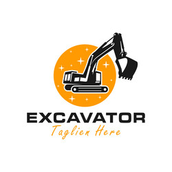 Excavator demolition and land clearing machine Vector Image
