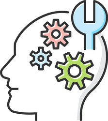 Pick up new skills concept icon Royalty Free Vector Image