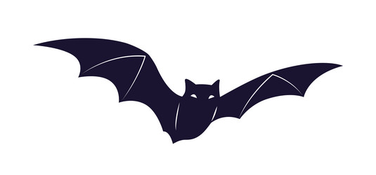 Black bat sticker Royalty Free Vector Image - VectorStock