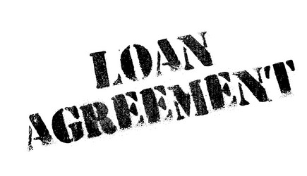 Loan agreement rubber stamp Royalty Free Vector Image