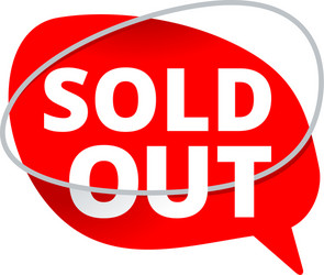Colorful sold out comic concept Royalty Free Vector Image