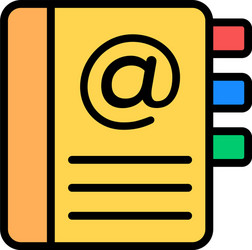 Address book Royalty Free Vector Image - VectorStock