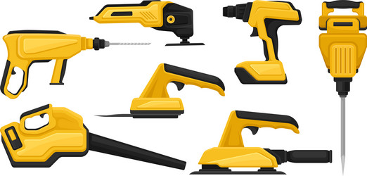 Power electric tools Royalty Free Vector Image