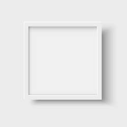 Set of realistic square empty picture frames Vector Image