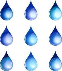 Colorful drops set Royalty Free Vector Image - VectorStock