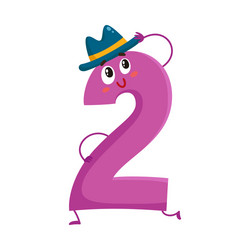 Number two Royalty Free Vector Image - VectorStock