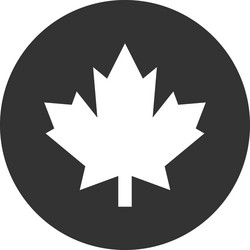 Maple leaf with red triangles texture tree Vector Image