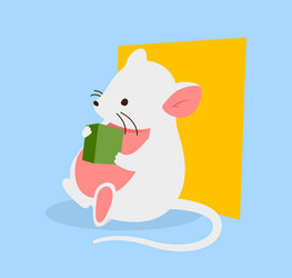 Coloring book mouse Royalty Free Vector Image - VectorStock