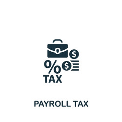 Tax exemption icon monochrome simple sign from Vector Image