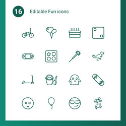 Fun icons Royalty Free Vector Image - VectorStock
