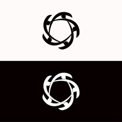 Circle logo template Royalty Free Vector Image