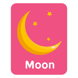 Nest vocabulary flashcard Royalty Free Vector Image