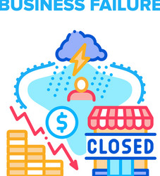 Technology risk concept color Royalty Free Vector Image