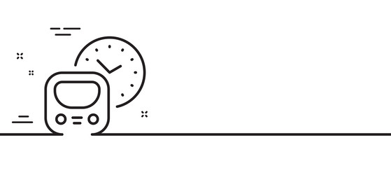 Metro line icon subway time schedule sign Vector Image