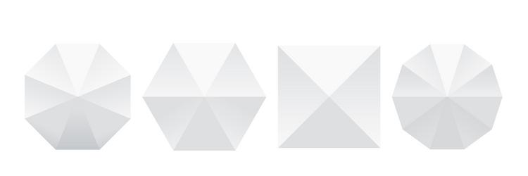 White square tent top view event or party marquee Vector Image