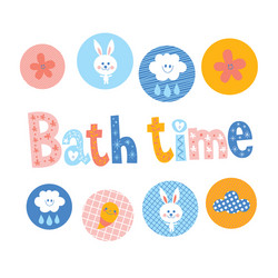 Bath time Royalty Free Vector Image - VectorStock
