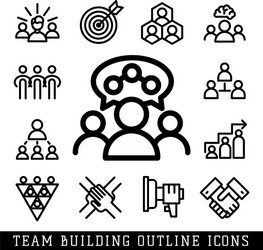 Business team building people Royalty Free Vector Image