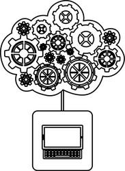 Concept of maintenance service tablet Royalty Free Vector