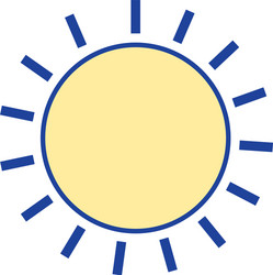 Nice sun light ray weather background Royalty Free Vector