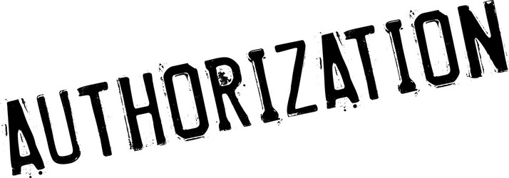 Authorization rubber stamp Royalty Free Vector Image