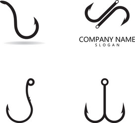Fishing hook logo Royalty Free Vector Image - VectorStock