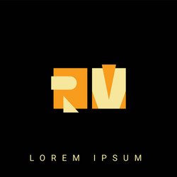 Modern creative shaped rb br r b logo initial Vector Image