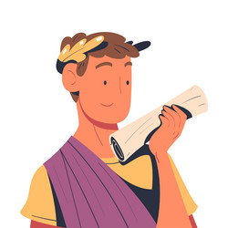 Ancient roman emperor character as sovereign ruler