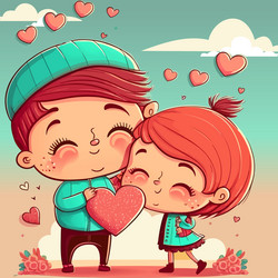 Cute Couple Cartoon Vector Images (over 64,000)