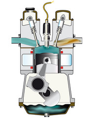 Compression Stroke Engine Vector Image Vector Images (67)