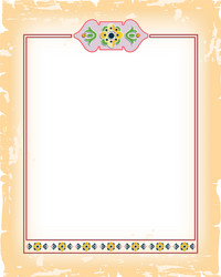 Watercolor splash effect border frame background Vector Image