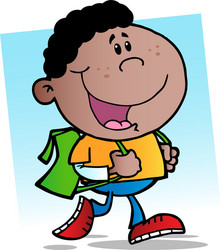 Fat school boy Royalty Free Vector Image - VectorStock