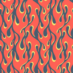 Fire flame seamless pattern Royalty Free Vector Image