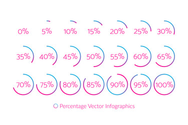 80 percent circle chart infographic icon Vector Image