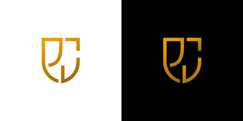 Unique and modern pc logo design Royalty Free Vector Image