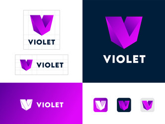 V letter icon logo Royalty Free Vector Image - VectorStock