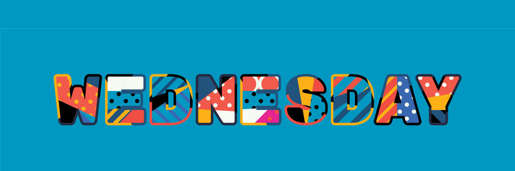 Wednesday Word Art Vector Images (over 220)