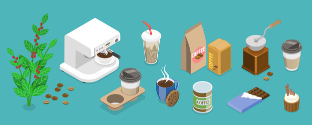 Isometric barbecue flowchart Royalty Free Vector Image