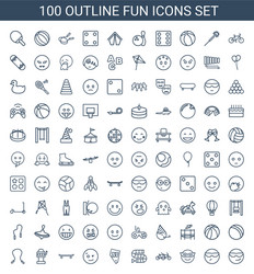 Fun icons Royalty Free Vector Image - VectorStock