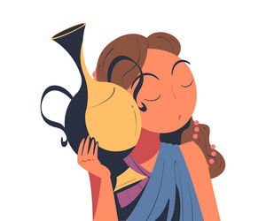 Ancient woman roman character from classical Vector Image