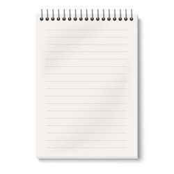 Vertical spiral notepad Royalty Free Vector Image