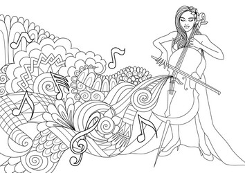 Cello Line Drawing Vector Images (over 180)
