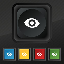 Sixth sense the eye sign symbol nice set Vector Image