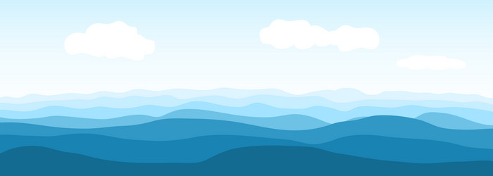 Big wave in the ocean Royalty Free Vector Image