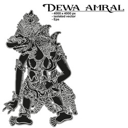 Nakula wayangkulit Royalty Free Vector Image - VectorStock